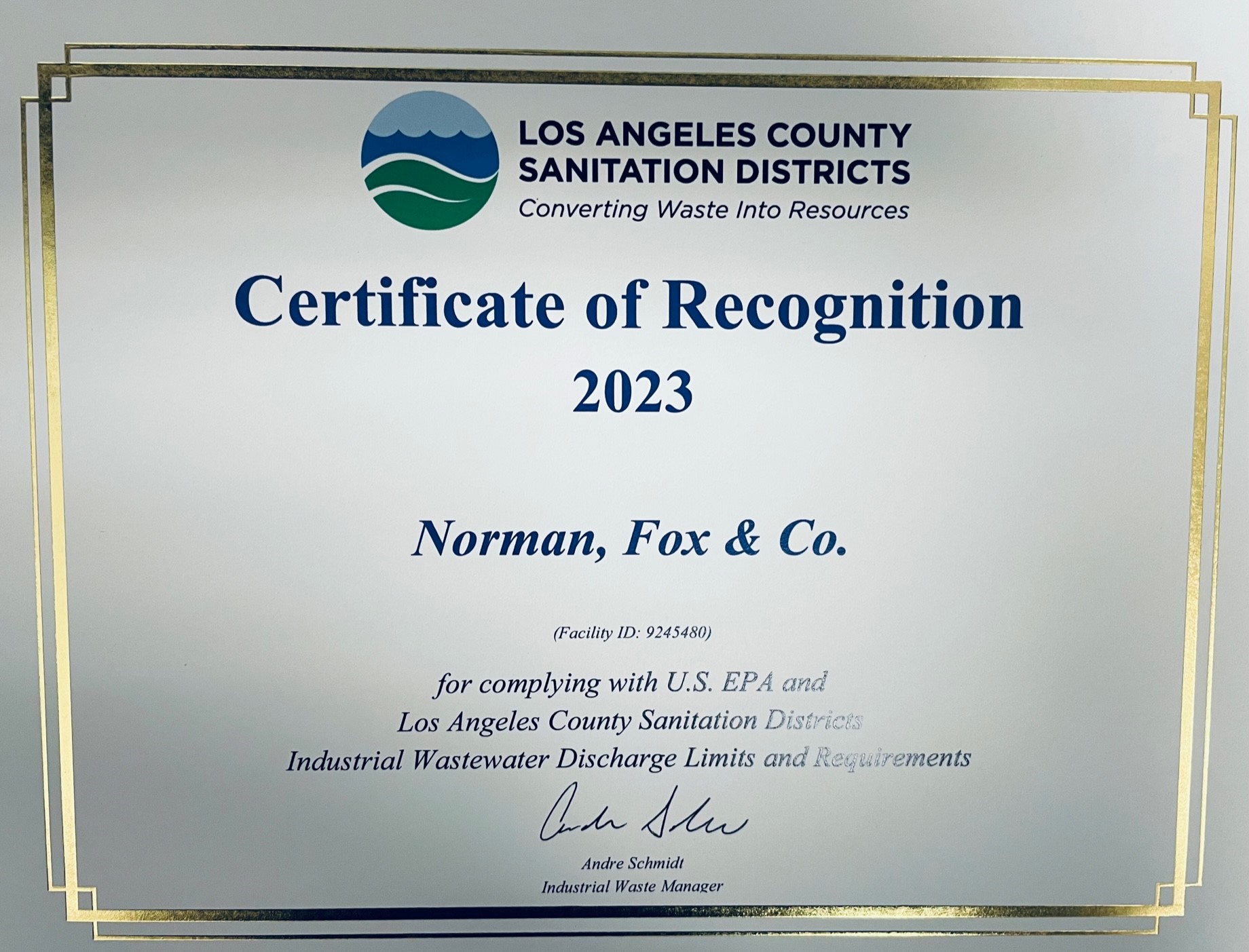 Norman, Fox Recognized as 2023 Exemplary “Good Corporate Citizen ...